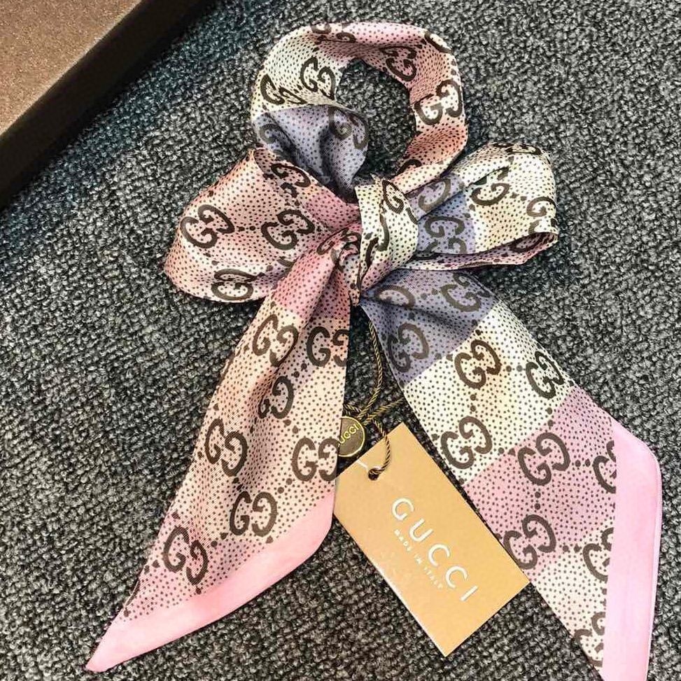 Gucci 2024 ใหม่ Gg Streamer Ribbon ผ้าพันคอขนาดเล็กผูกกระเป๋าสายรัด ...