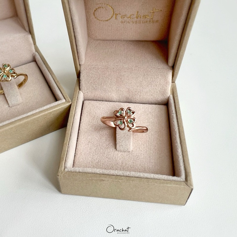 Wonder clover 100 H&A ring. (แหวนเงินแท้ใบโควเวอร์ 4 แฉก ใส่ลุยได้ไม่ ...