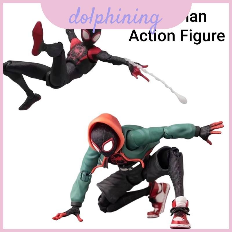 Shf Spiderman Marvel Parallel Universe 2 Miles Pvc Action Figure Model ...