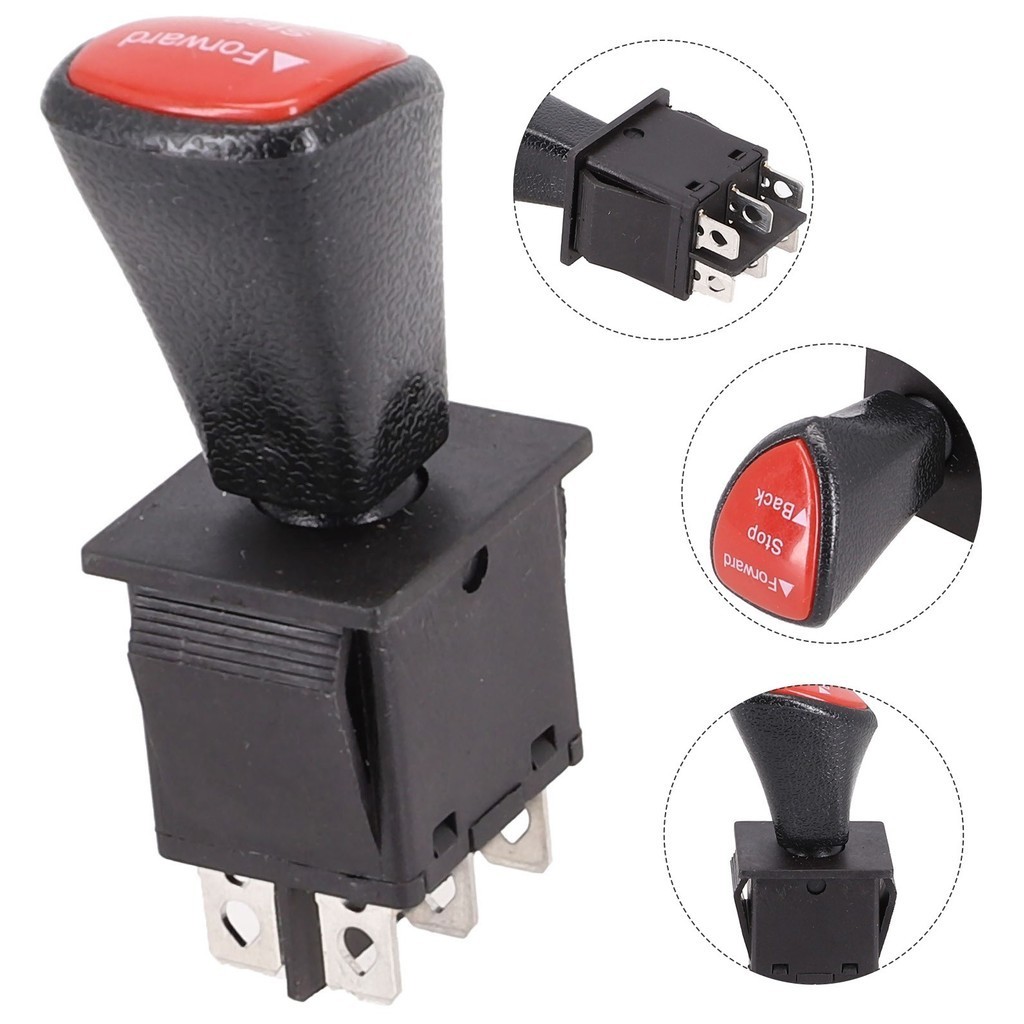 Forward-stop-back DPDT 6Pin Latching Slide Rocker Switch KCD4-604-6P ...