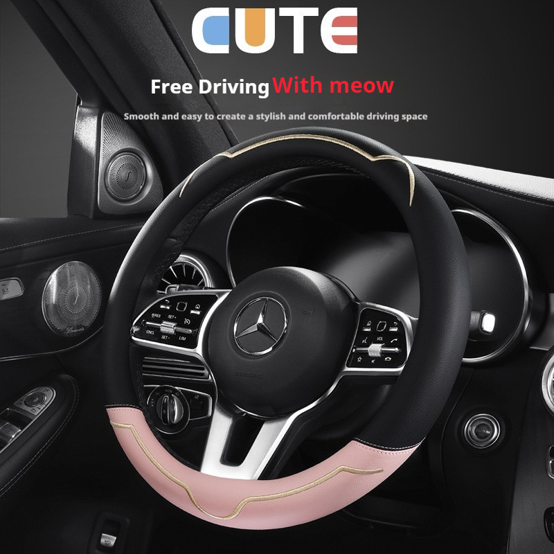 หรูหราหนัง PU กันน้ําพวงมาลัยรถเฉพาะรุ่นรถ Proton Perodua X70 MYVI Wira ...