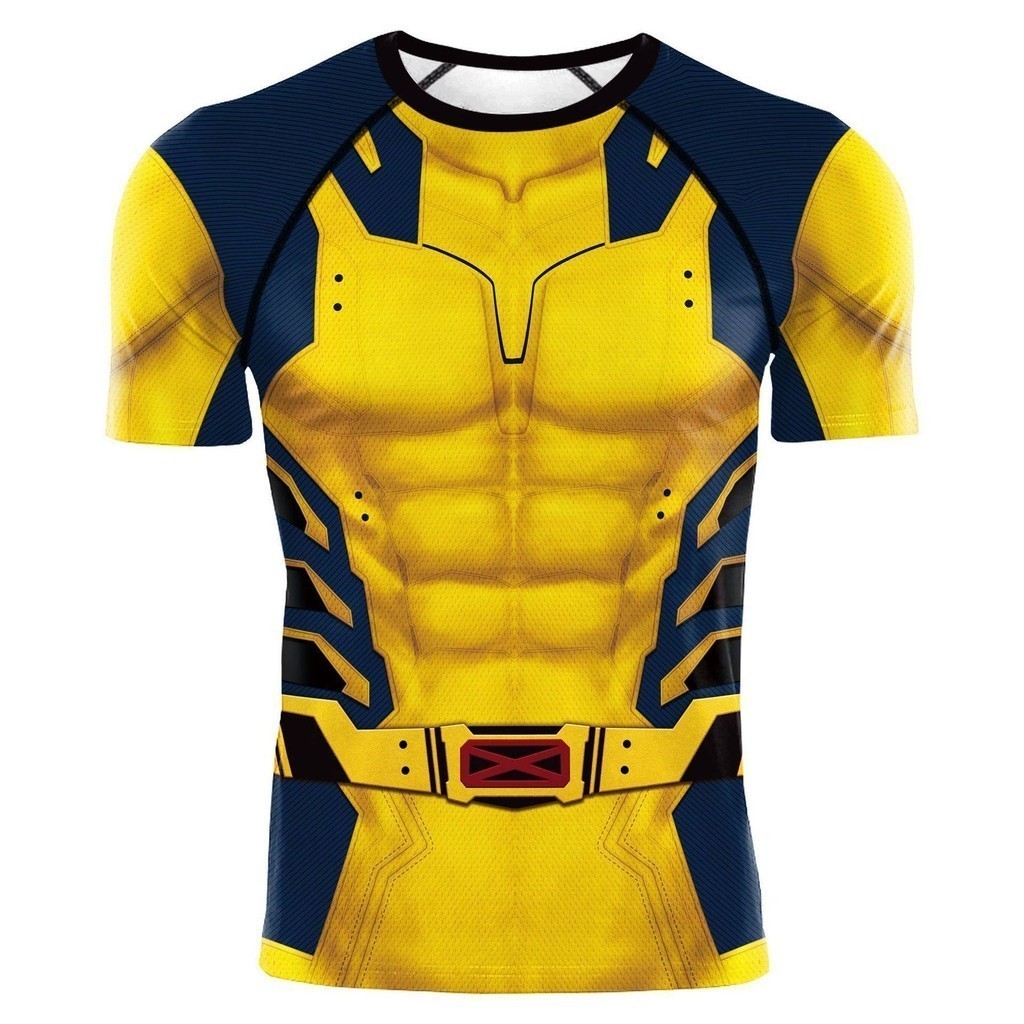 Flip Deadpool Wolverine คอสเพลย์ผ้า 3D ฤดูร้อนเสื้อยืดอะนิเมะแขนสั้น ...