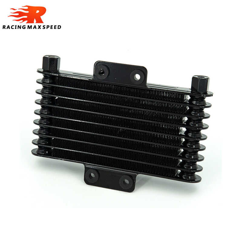 々 Black 9 Rows Oil Cooler Fuel Engine Radiator Suit 125Cc-250Cc Dirt ...