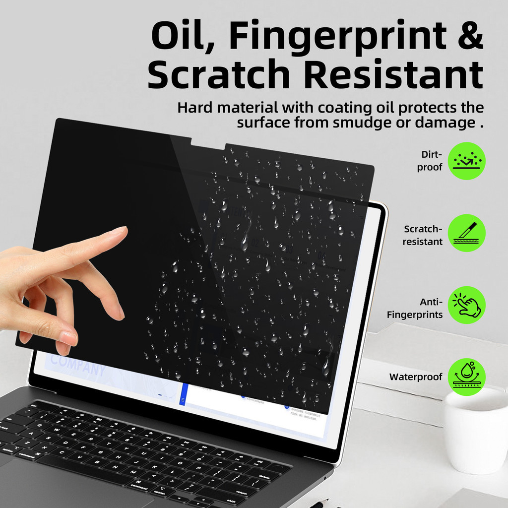 GOOJODOQ Privacy Film for MacBook Resist Smudge and Scratches Easy ...