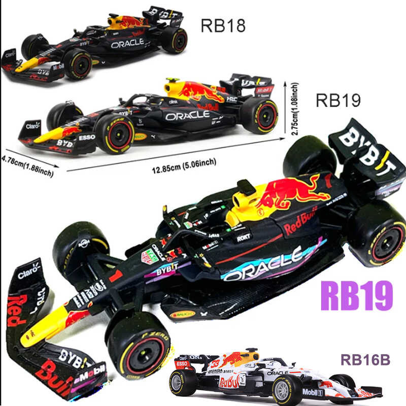 [ Edition] Bburago 1: 43 RB18 New F1 Red Bull Racing RB19 Miami 1# ...