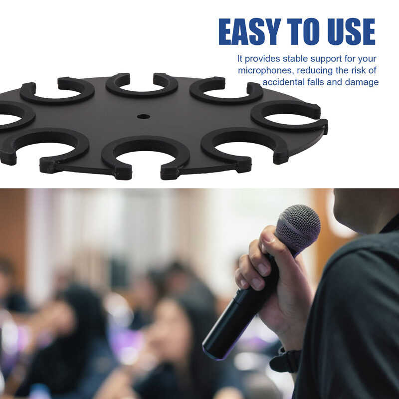 Microphone Holder, Multi Mic Holder for Wired and Wireless Mics ...