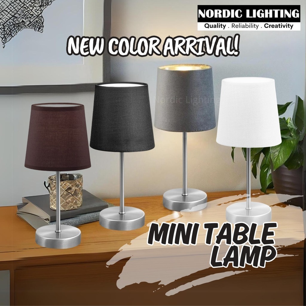 Nordic Lighting Mini โคมไฟข้างเตียงโคมไฟตั้งโต๊ะ E14 ผู้ถือ Study Room โคมไฟตั้งโต๊ะสํานักงานโคม ...
