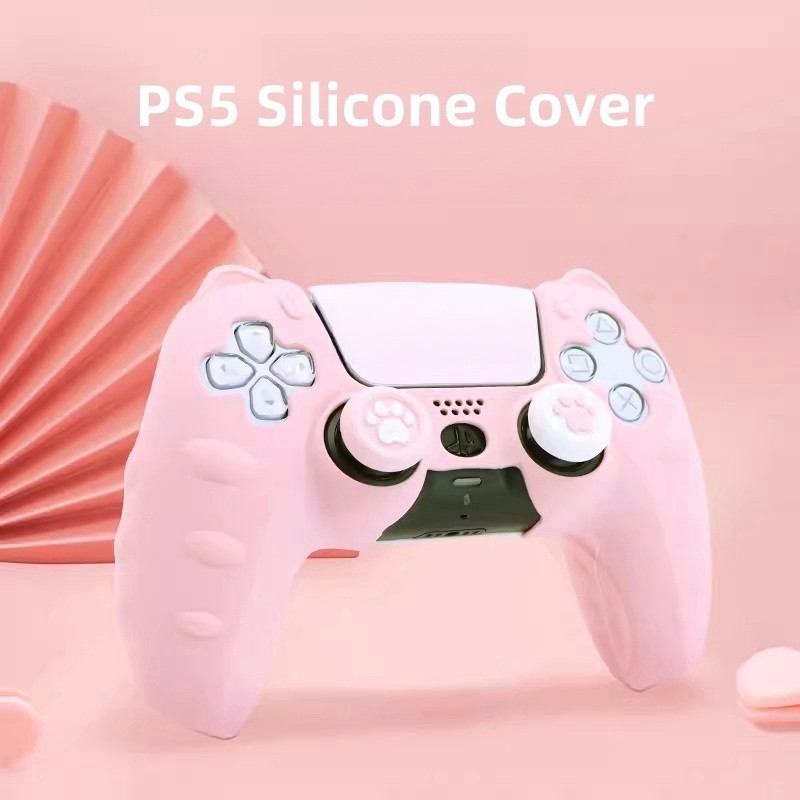 Ps5 Handle Silicone Cover ดีไซน์ใหม่ ปลอกป้องกัน Joy-Con หูแมวน่ารัก ...