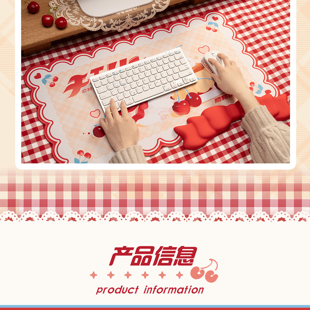 Geekshare E-sports Cherry Kitty Mouse Pad ขนาดใหญ่คอมพิวเตอร์ Pad Study ...