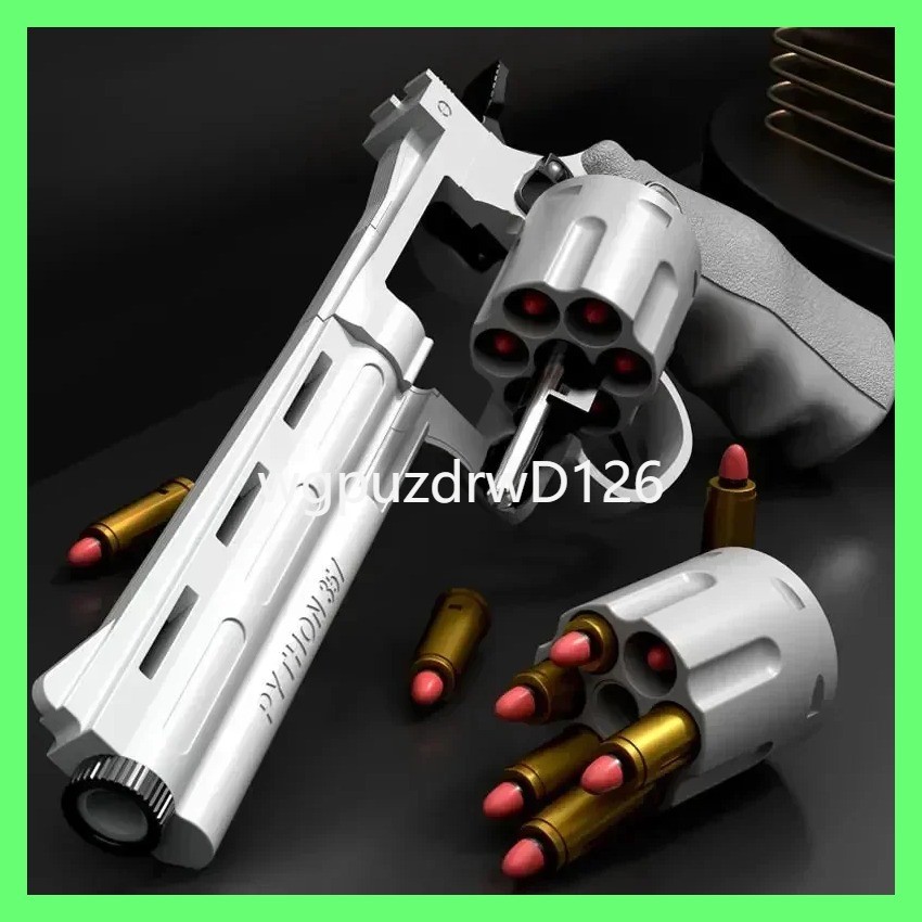 AA New ZP5 357 Revolver Launcher Pistol EVA Soft Dart Bullet Toy Gun ...