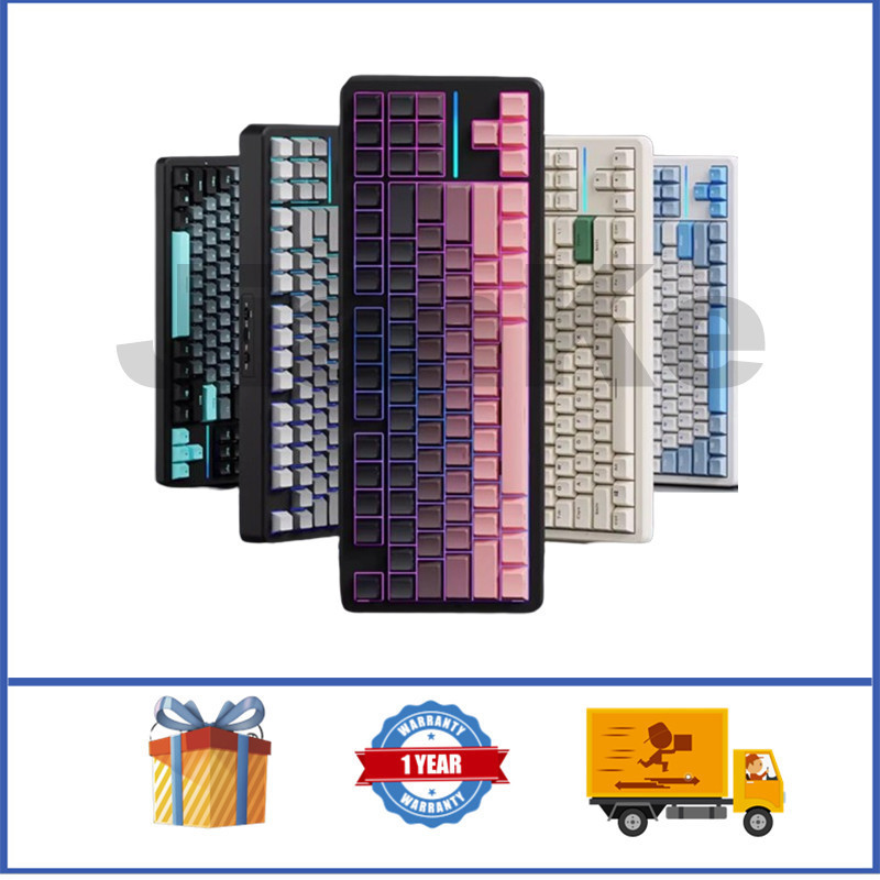 Eweadn X87 คีย์บอร์ดไร้สาย 75% GASKET RGB Hot Swappable คีย์บอร์ดเกมแบบ ...