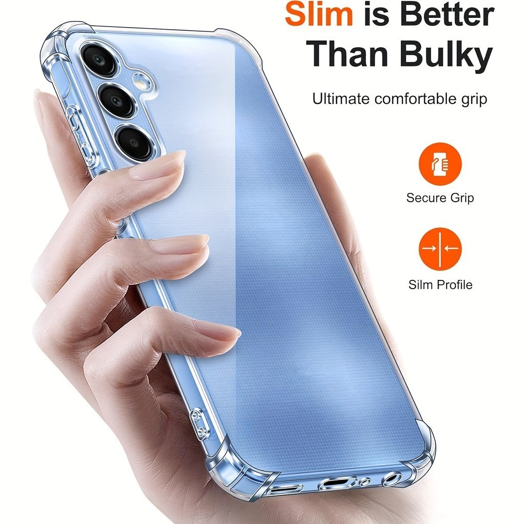 เคส Samsung A07 / A17 5G A06 A16 A26 A36 A56 A05 A05S A15 A55 S25Ultra S24Ultra เคสนิ่ม แบบหมุม ...