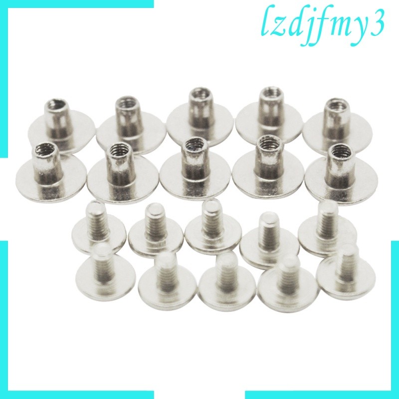 10 ชุดสกรูโลหะ Rivet Stud หนังหัตถกรรมเล็บสําหรับ Bookbindings | Shopee ...