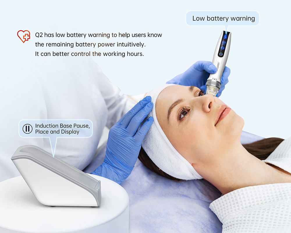 Loveliest Bio Pen Q2 Derma Pen EMS Electroporation Red Light Blue Light ...