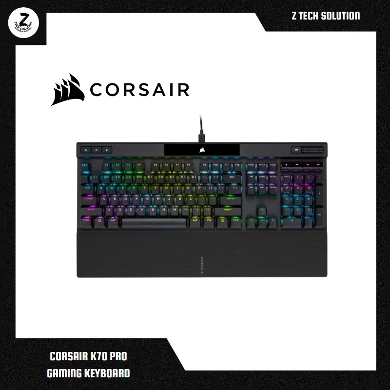 Corsair K70 Pro RGB Optical Mechanical Gaming Keyboard พร้อม PBT Double Shot Pro Keycaps ...