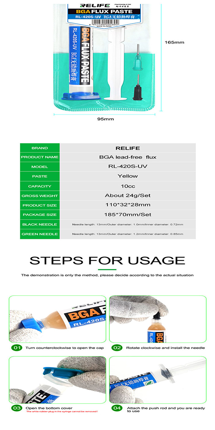 Rl-420s-uv RL-421S-OR RL-422S-IM Flux BGA PCB Solder Paste เชื่อม ...