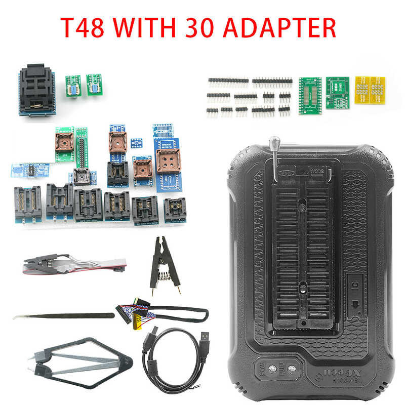 Xgecu โปรแกรมเมอร์ T48 (Tl866-3G) รองรับ 31000 ชิ้นสำหรับ SPI Nor NAND ...
