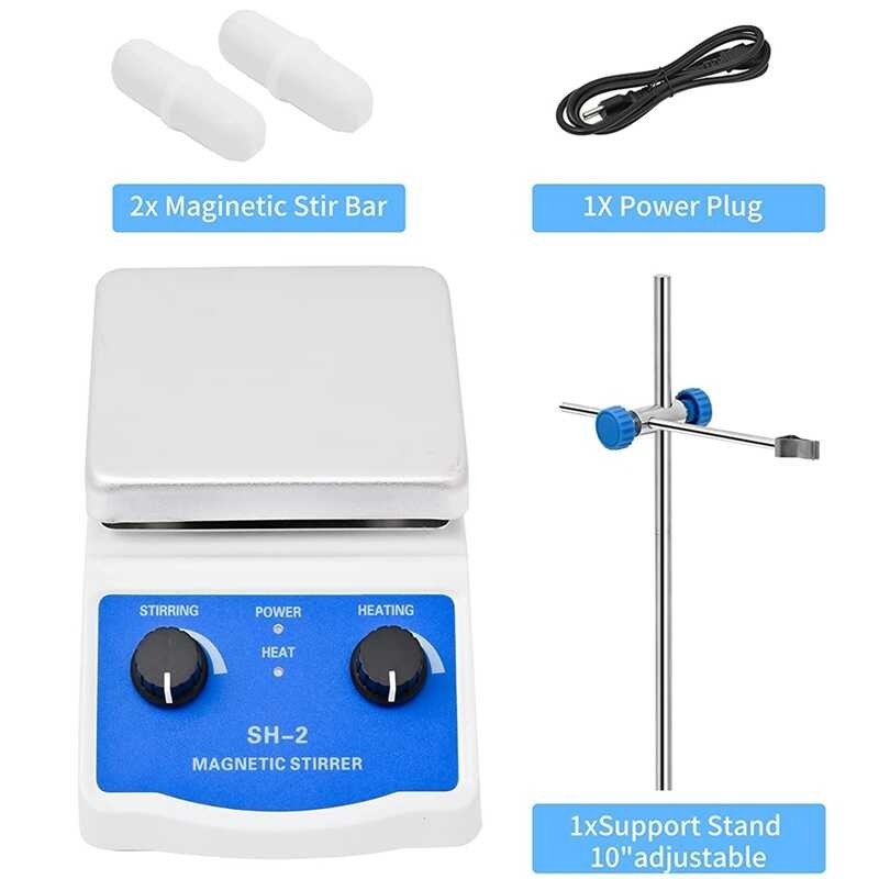 Lab Magnetic Stirrer Plate Hot Stir Mixer For Chemistry Equipment ...