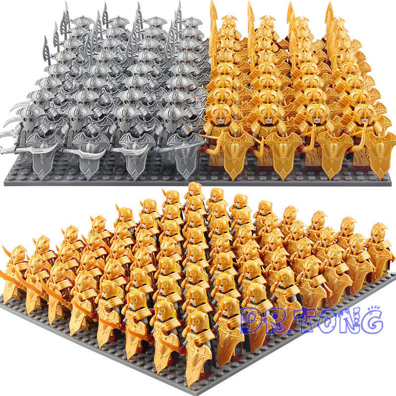 เข้ากันได้กับ Lego Medieval Magic Rings Hobbit Elf Rohan Cavalry Dwarf ...