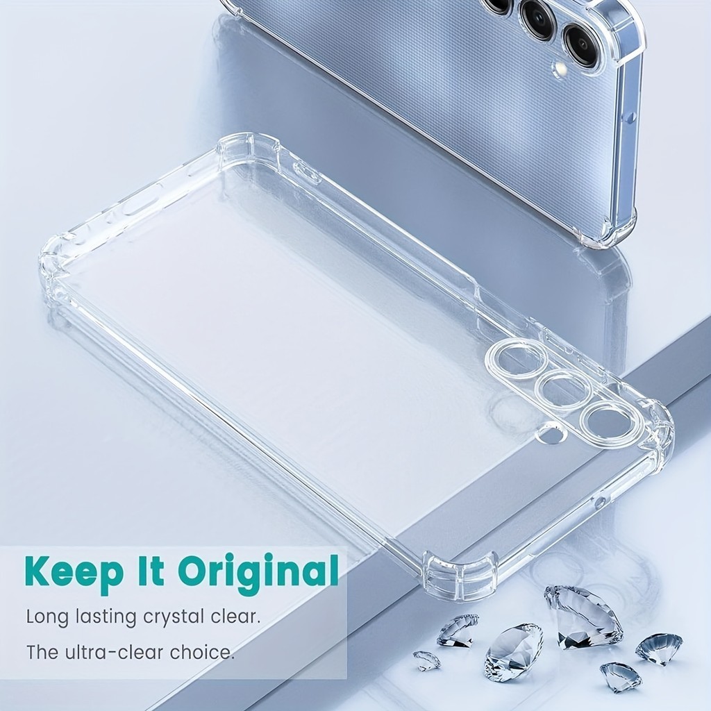 เคส Samsung A07 / A17 5G A06 A16 A26 A36 A56 A05 A05S A15 A55 S25Ultra S24Ultra เคสนิ่ม แบบหมุม ...