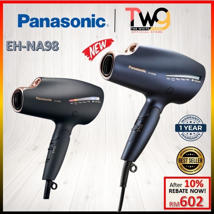 Panasonic EH-NA98 Nanoe เครื่องเป่าผม Moisture หนังศีรษะพับได้ Care ...