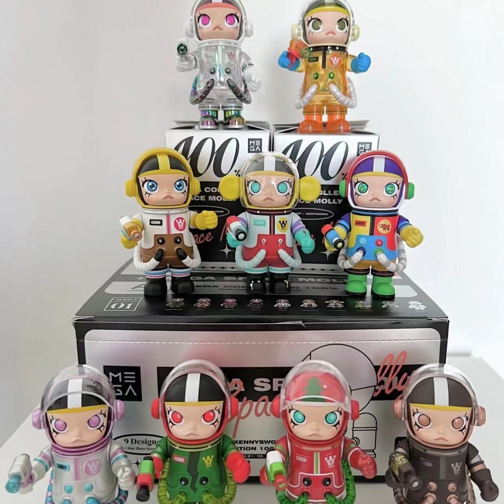 Bubble Mart MEGA Collection Series MOLLY Jasmine Anniversary Astronaut ...
