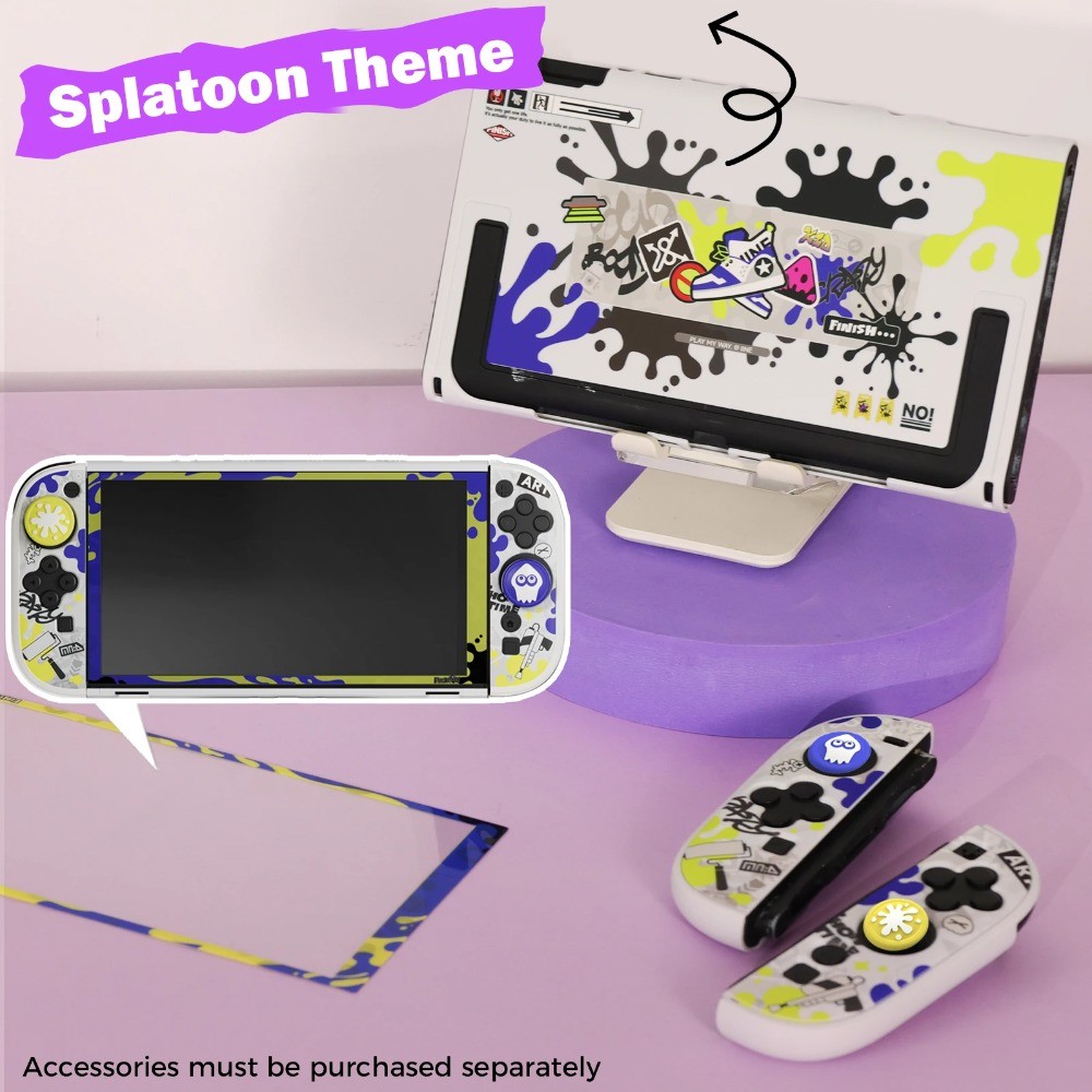 IINE Splatoon Motosport เกมป้องกันกรณีชุดสําหรับ Nintendo Switch 2, PC ...