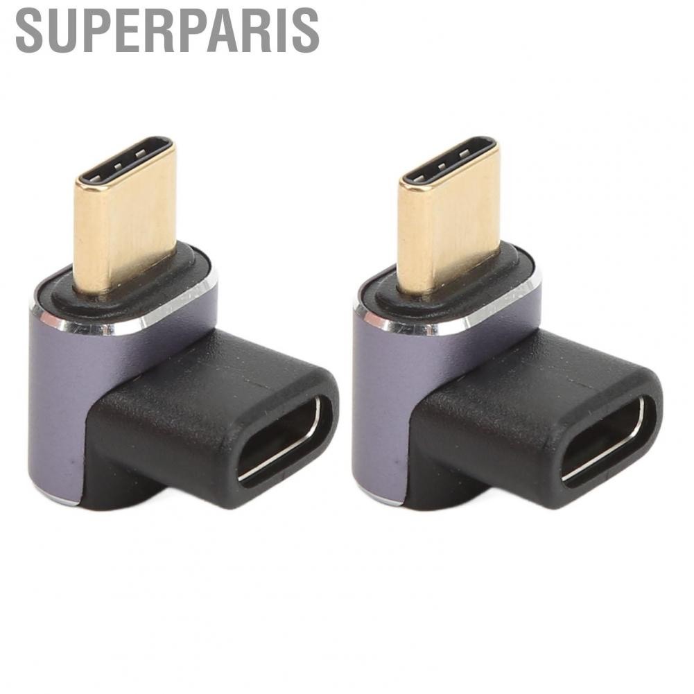 Superparis 90 องศาอะแดปเตอร์ USB C ชายหญิง Usbc ถึง Usbc อะแดปเตอร์ ...