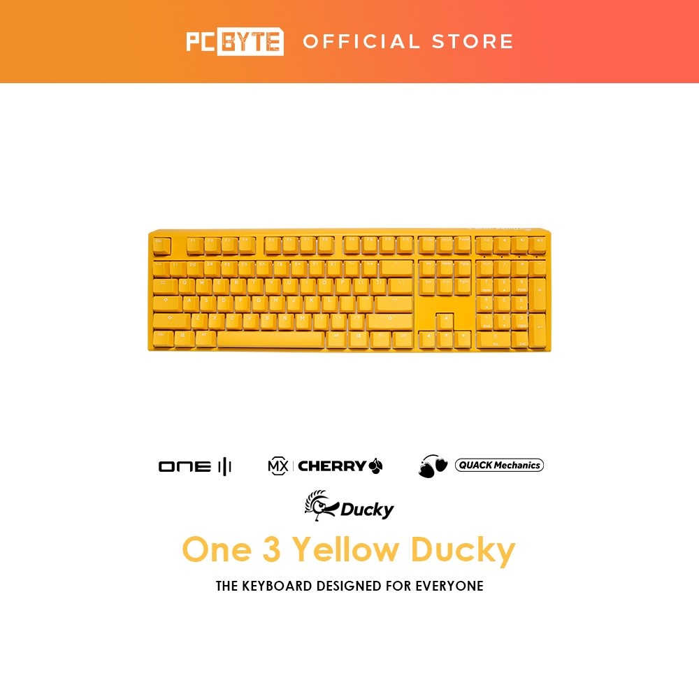 Ducky One 3 Yellow Ducky RGB Full Size Mechanical Keyboard - (สวิตช์ ...