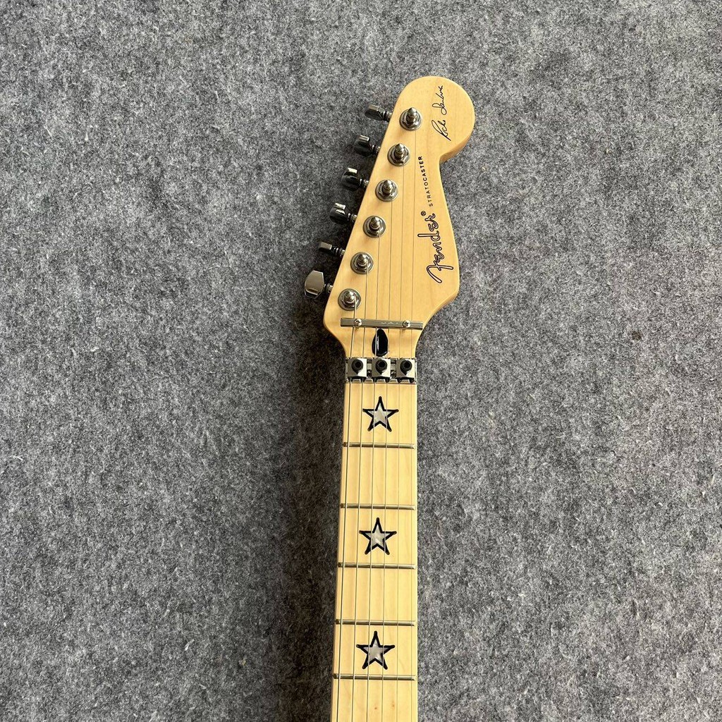 Fender Stratocaster กีตาร์ไฟฟ้า SSH รถกระบะ Star Inlay Floyd Rose ...