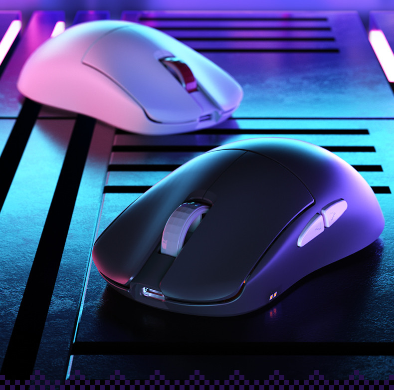 JAMESDONKEY RSR5 Gaming Mouse Tri-mode Wireless Dual 8k Polling Rate PAW3395/3950 Lightweight ...