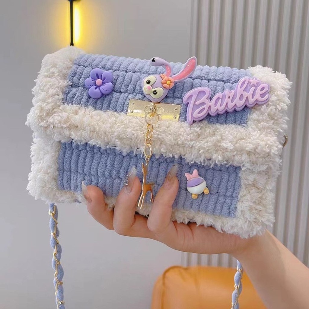 Xingdailu กระเป๋าทอมือ DIY กระเป๋าวัสดุ DIY ทอมือตุ๊กตาโฮมเมดผลิตภัณฑ์ ...