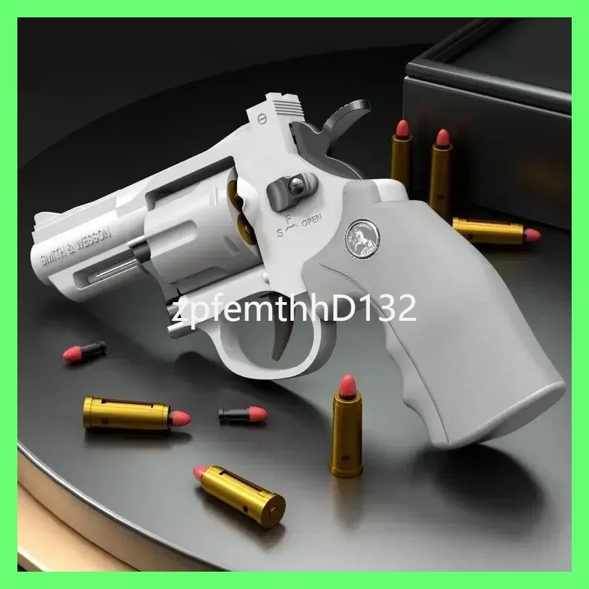 tk New ZP5 357 Revolver Launcher Pistol EVA Soft Dart Bullet Toy Gun ...