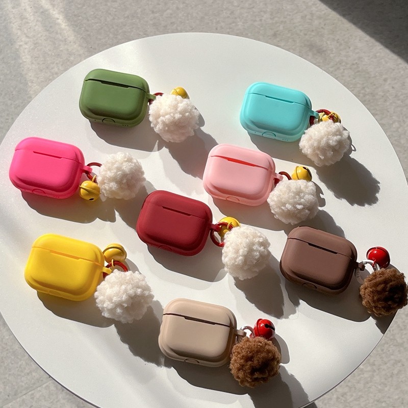 คู่น่ารัก Multicolor Soft Silicone Case for AirPods 4 ANC พร้อมจี้ ...