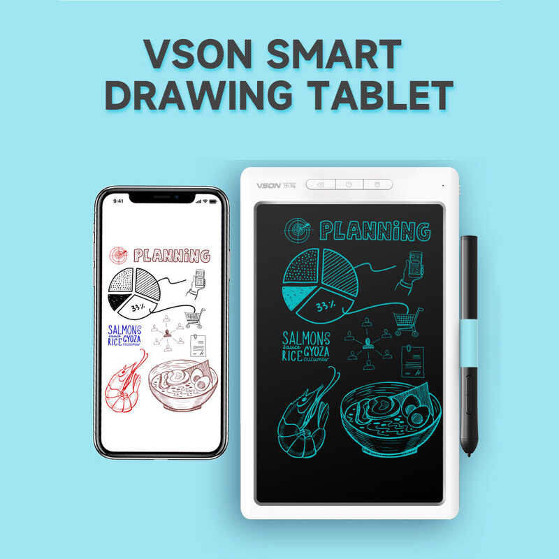 VSON แท็บเล็ตวาดรูปดิจิตอลอัจฉริยะ,แท็บเล็ต8192ระดับคว | Shopee Thailand