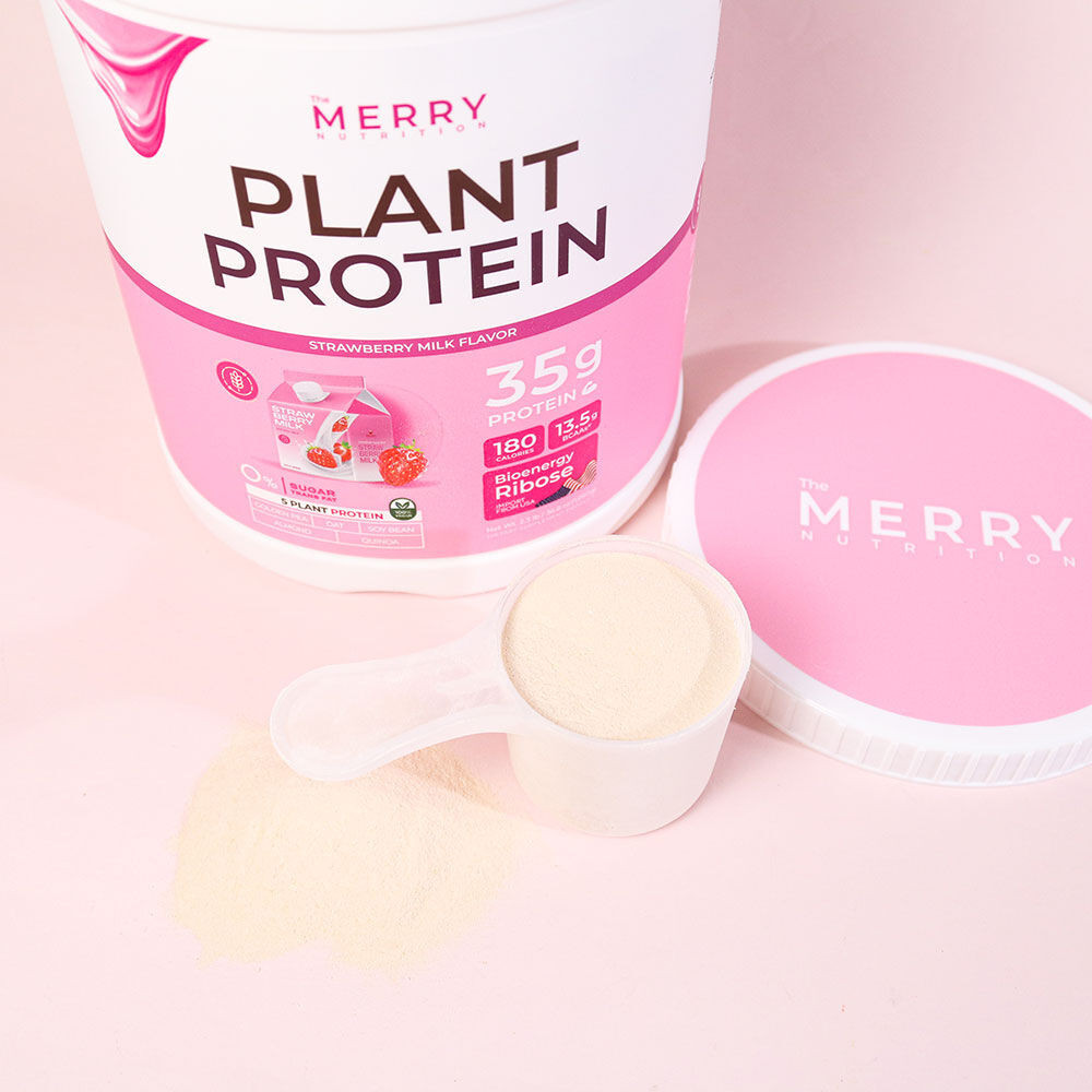 The Merry Plant Protein เดอะเมอร์รี่ ผลิตภัณฑ์เสริมอาหารโปรตีนพืช 1050g ...