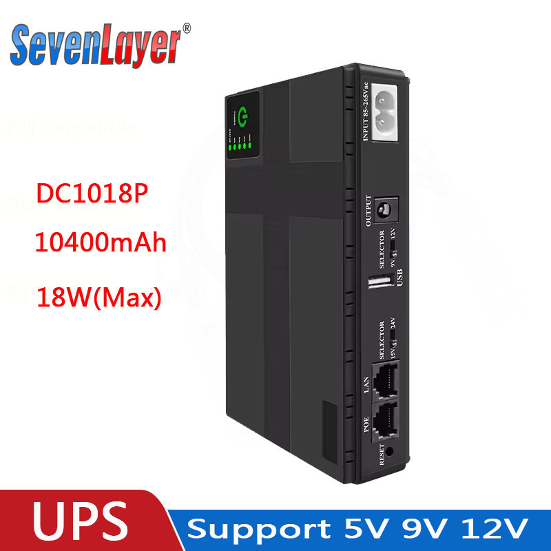 Dc1018p แหล่งจ่ายไฟ DC 5V 9V 12V USB DC POE LAN อินเทอร์เฟซเอาต์พุต ...