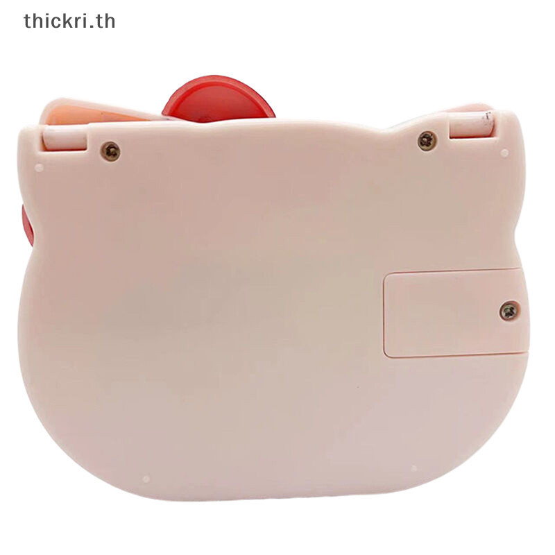 Tt Hello Kitty เครื่องคิดเลขกระจกโต๊ะเครื่องแป้งพับได้แบบพกพาน่ารัก ...