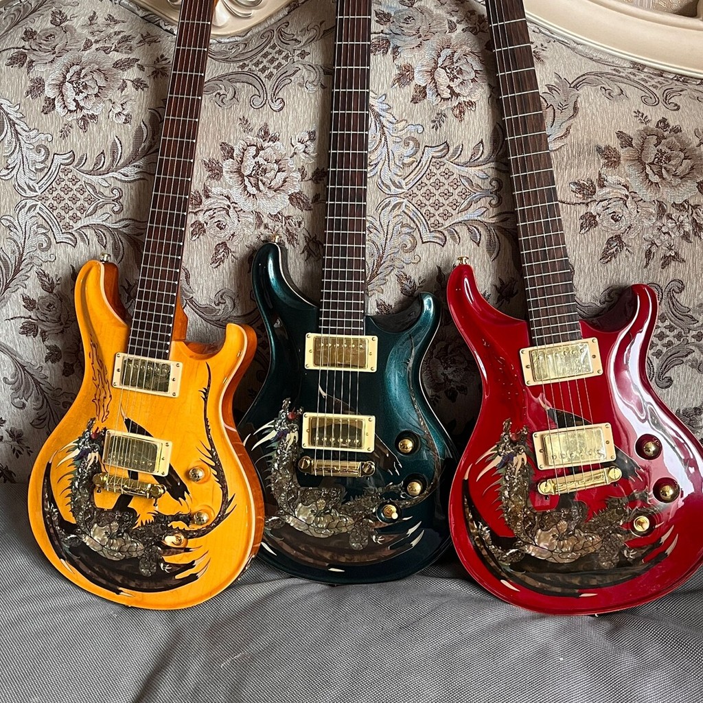 Prs Paul Reed Smith Dragon 2000 กีตาร์ไฟฟ้า Dragon Abalone Pearl Inlaid ...