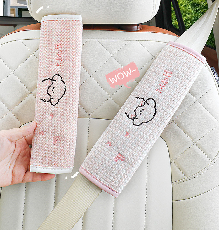 ทนทาน Universal Car Seat Belt Cover เข็มขัดนิรภัยสายคล้องไหล่ใช้ได้กับ CX4 Outlander Qashqai 1 ...