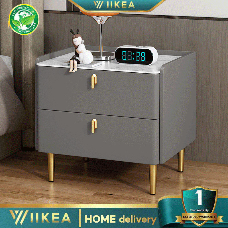 Solid Wood Table Simple Modern Bedside Cabinet Bedroom And Household ...