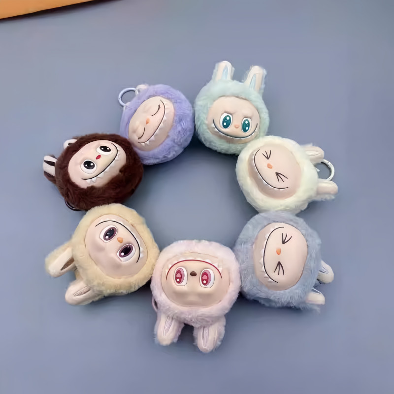 The Monsters Labubu พวงกุญแจไวนิล Face Pop Mart Labubu ตุ๊กตาของเล่น ...