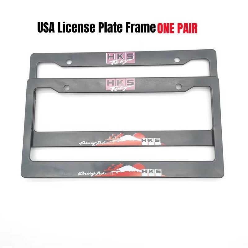 Car JDM Racing For HKS Decoration Auto Number Frame Accessories License ...