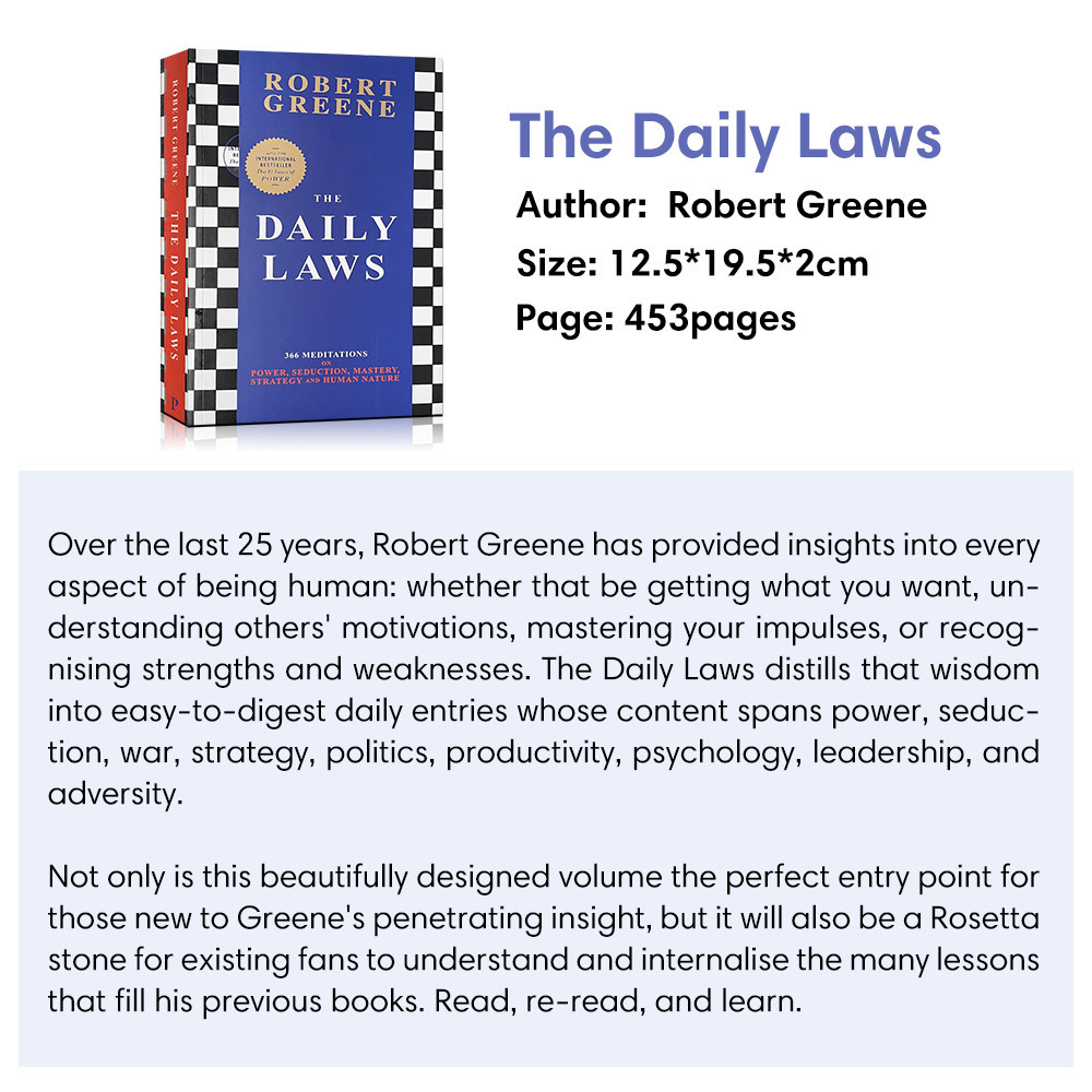 The Daily Laws By Robert Greene New York Times Bestseller English Book ...