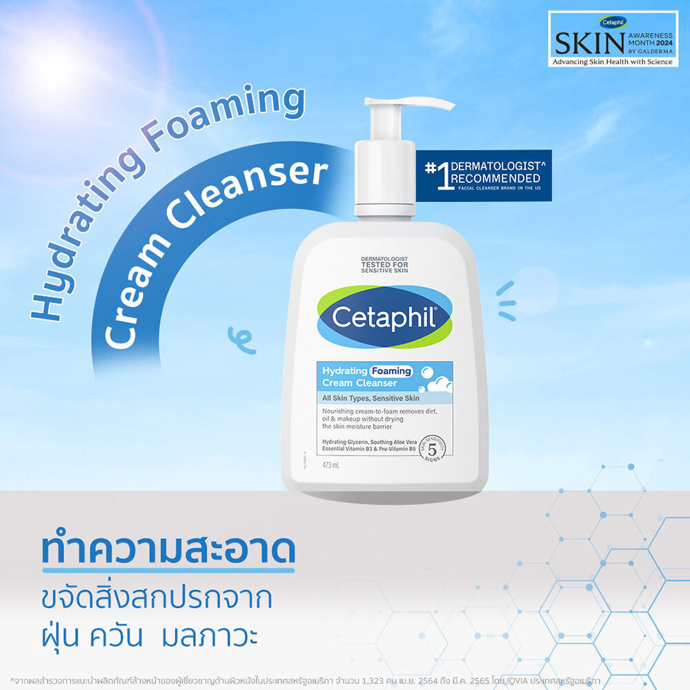 Cetaphil Cleanser เซตาฟิล ผลิตภัณฑ์ทำความสะอาดผิว 236ml (Daily Facial ...