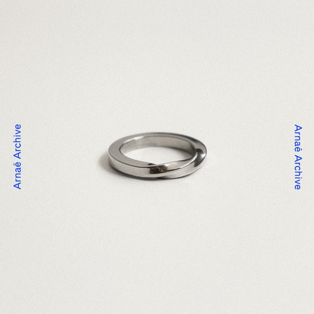 Arnaé Archive - แหวนวงมินิมอลบิด - แหวนสแตนเลส Unisex ป้องกันสนิม ...