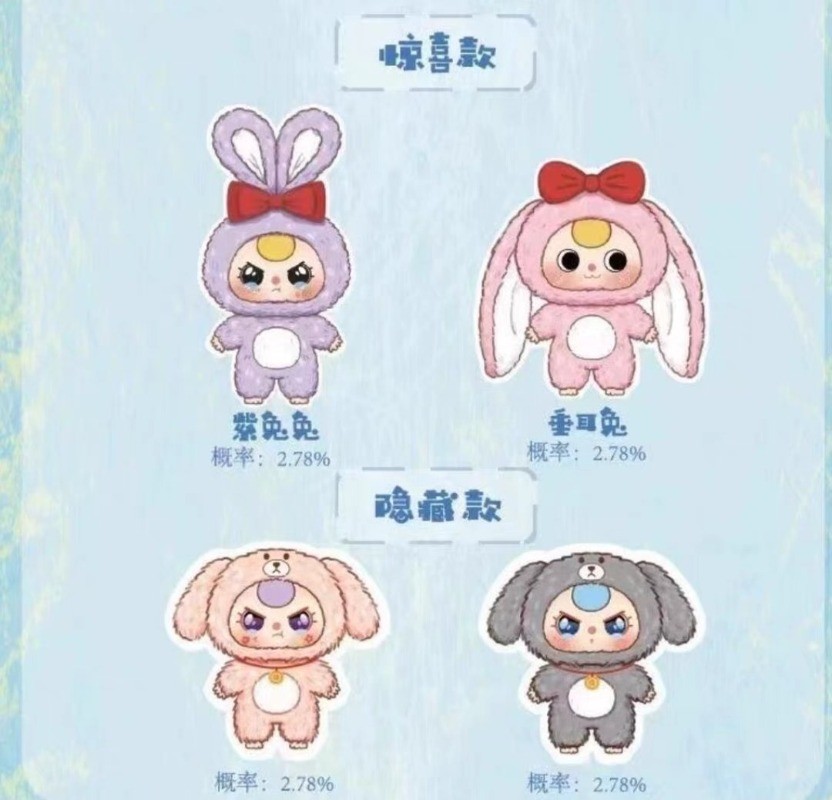 Baby three/Migo/Labubu/Dora ตุ๊กตาน่ารักตุ๊กตาตกแต่งกล่องปริศนา ...