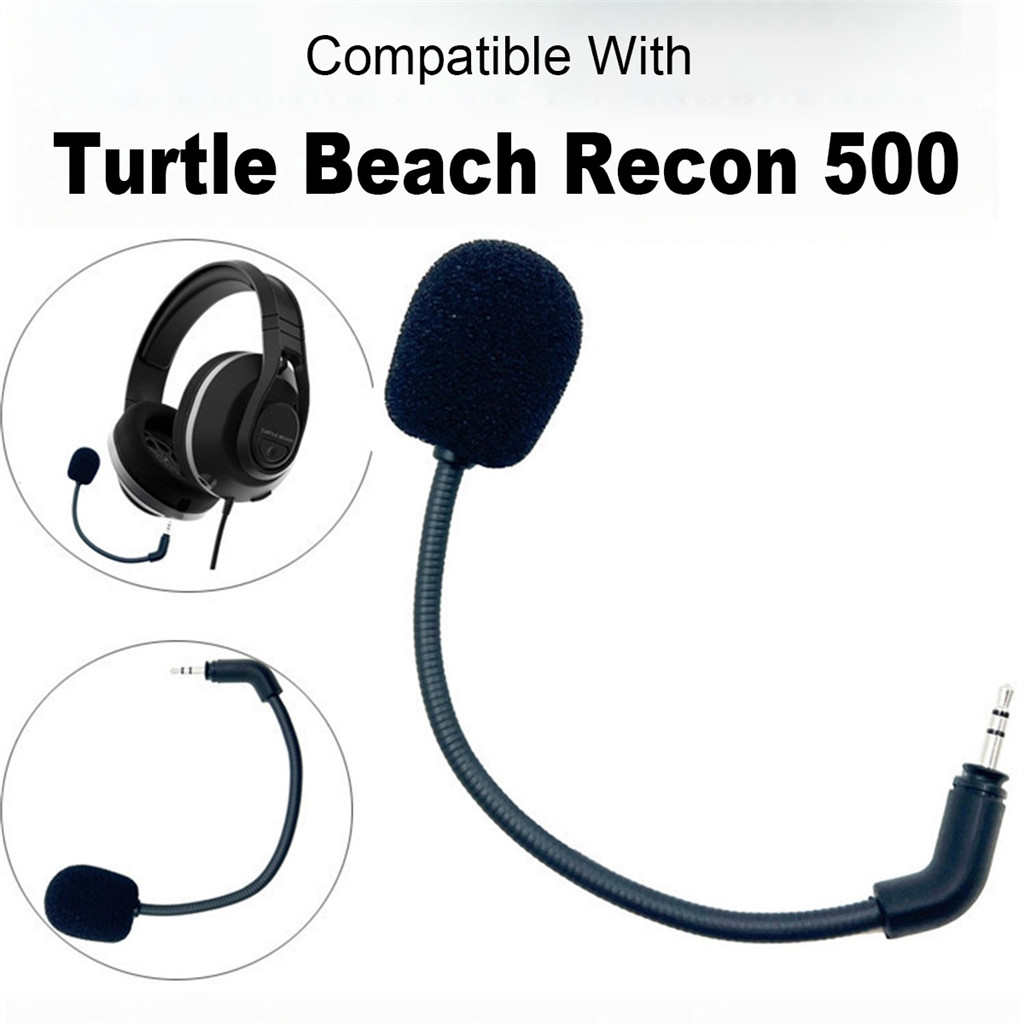 1 ชิ้นไมโครโฟนทดแทนสําหรับชายหาดเต่า Recon 500 หูฟังชุดหูฟังสายไมโครโฟน ...