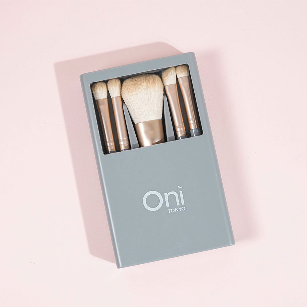 Oni Makeup Brush Set With Mirror 5pcs โอนิ เซทแปรงแต่งหน้า 5 ชิ้น มี ...