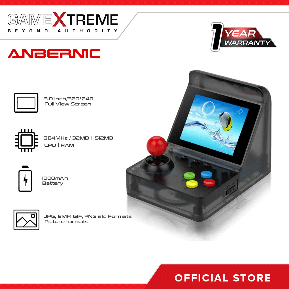 Anbernic Retro Arcade 32-Bit คอนโซลเกมพกพาขนาดเล็กพร้อมเกม 512 เกม ...